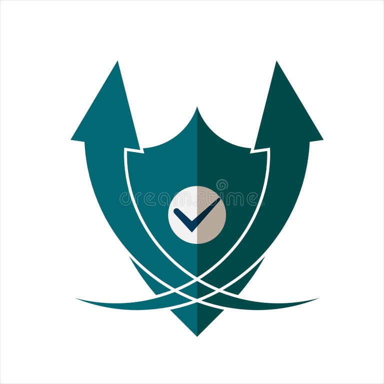 Security Shield with Check List. Flat Design Style. Suitable for Data ...