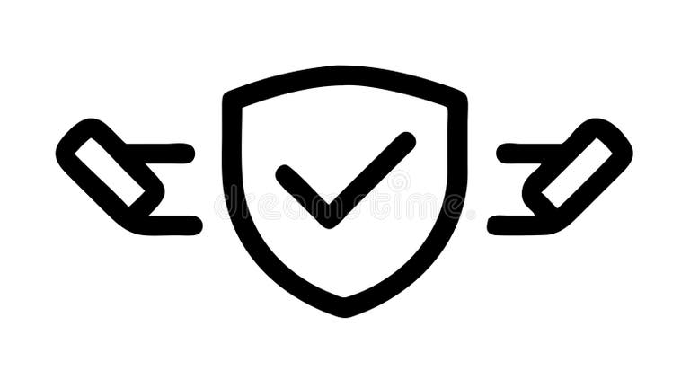 Security Shield with Checkmark Approval Icon , Vector Design Generative ...