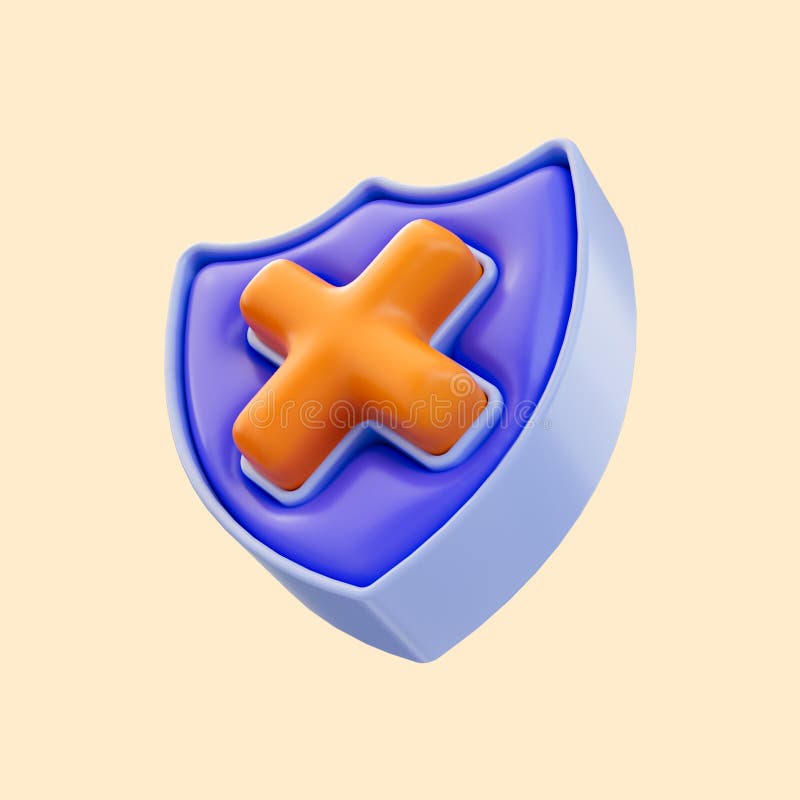 Security Shield Checkmark Interface 3d Illustration Online Internet ...