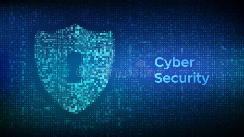 Security Shield. Cyber Security. Shield with Keyhole Icon Made with ...