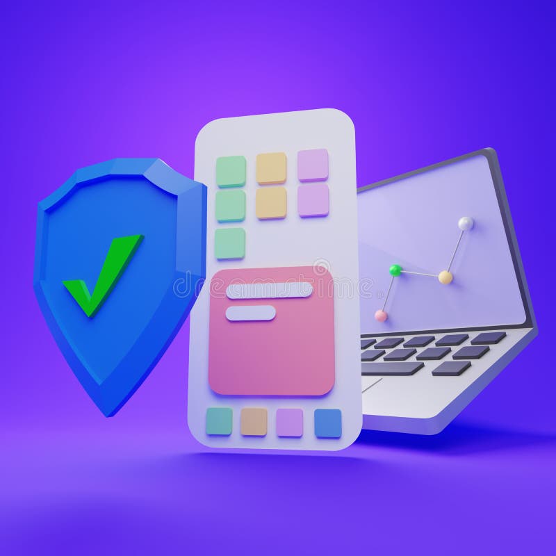 3d Render Illustration Software Development Life Cycle, 6 Process of ...