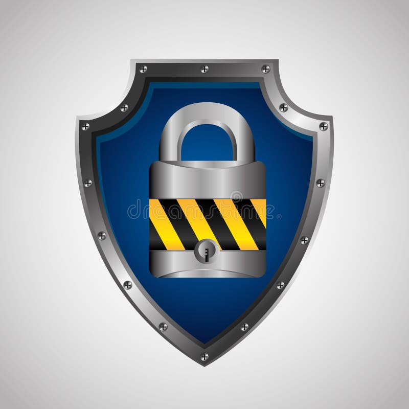 Security shield stock vector. Illustration of safety - 51370332