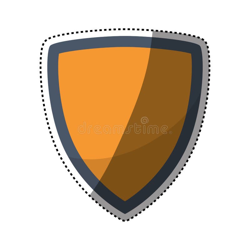 Security shield emblem stock illustration. Illustration of lock - 88197617