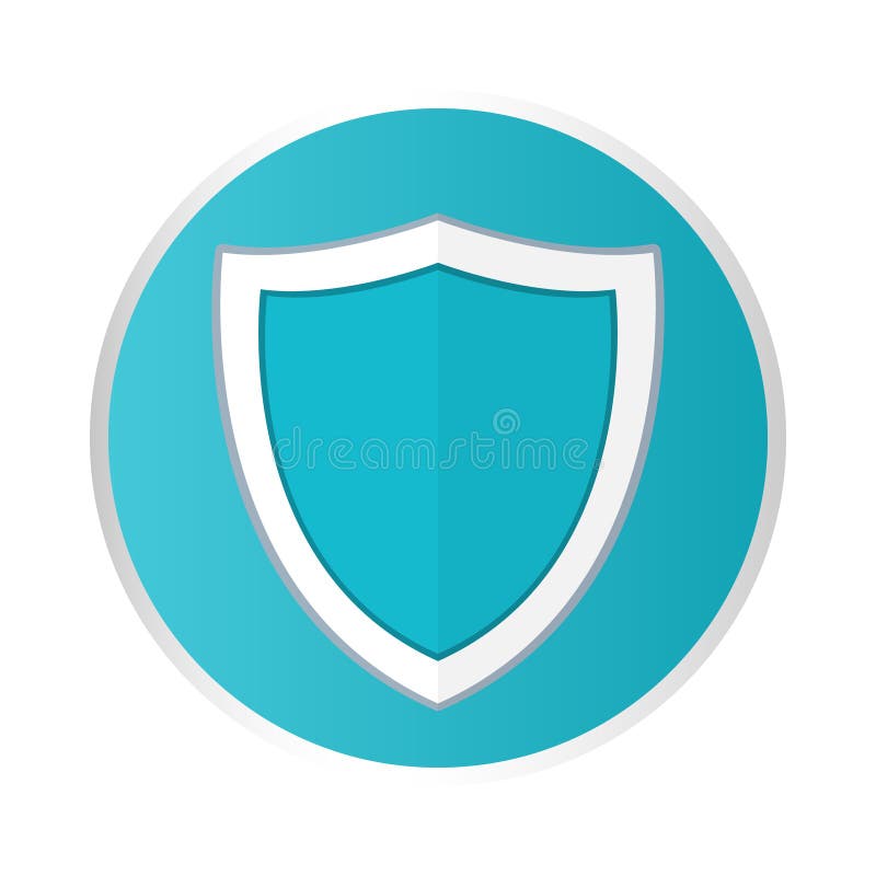 Security Shield Guard App Vector Stock Vector - Illustration of ...