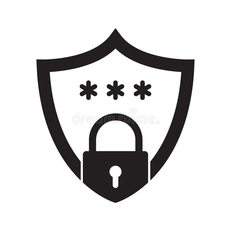 Security Shield Icon. Shield with Lock Icon. Protection Personal Data ...