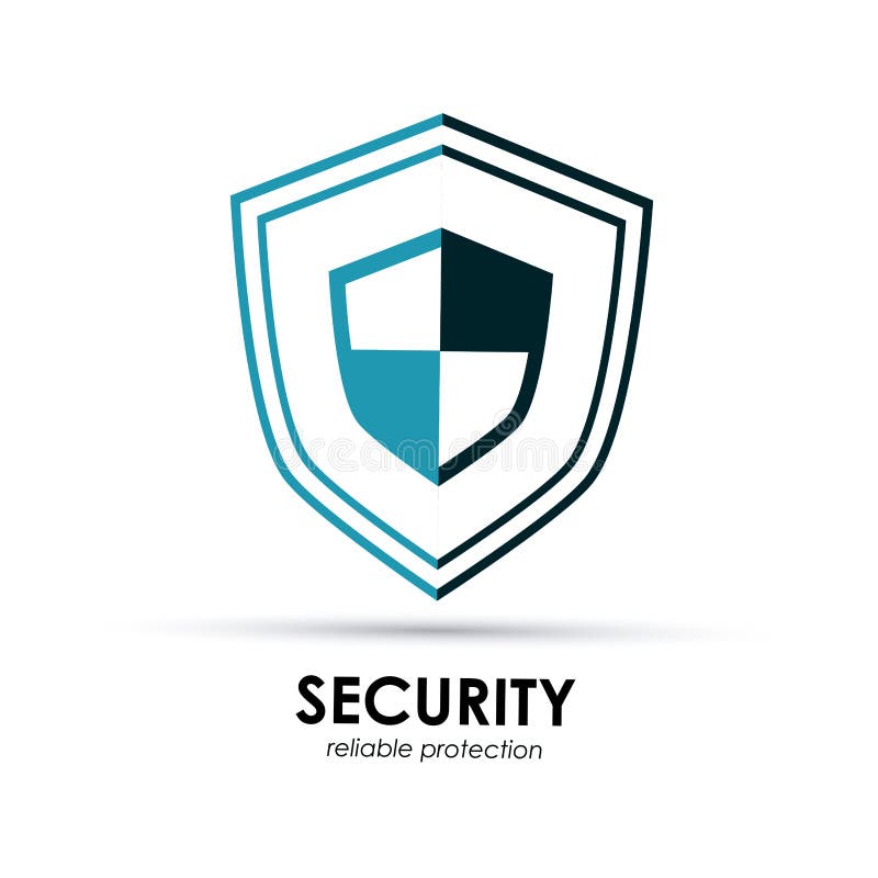 Security Shield Icon, Vector Illustration Stock Vector - Illustration ...