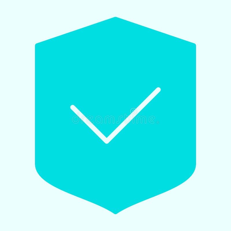 Security Shield Icon. Vector Simple Minimal 96x96 Pictogram Stock ...