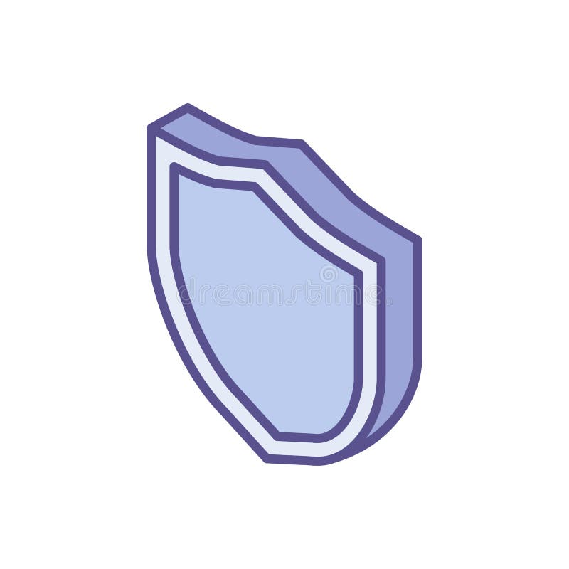 Security Shield Isometric Icon Stock Vector - Illustration of shield ...