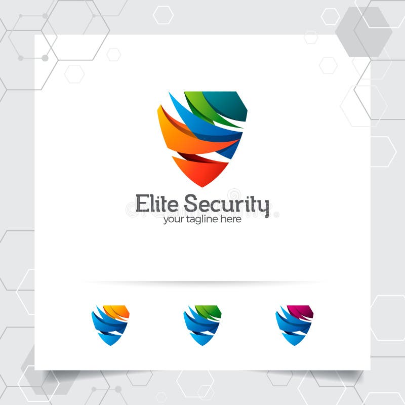 Security Shield Logo Design with Concept of Protection Shield Vector ...