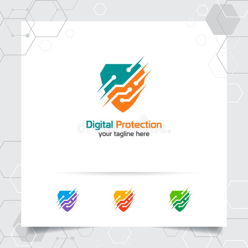 Security Shield Logo Design with Concept of Protection Shield Vector ...