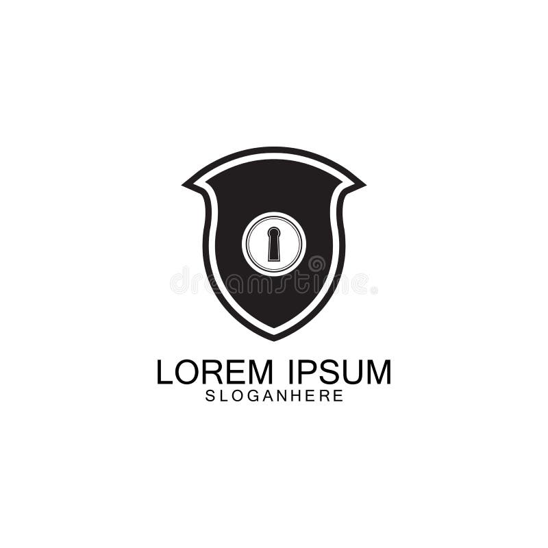 Security Shield Logo Vector Icon Design Template Stock Vector ...