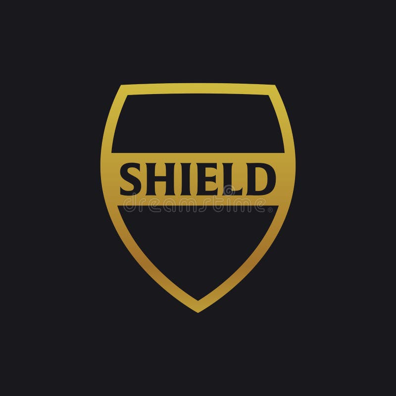 Security, Shield or Protect Emblem. Vector Illustration. Stock ...