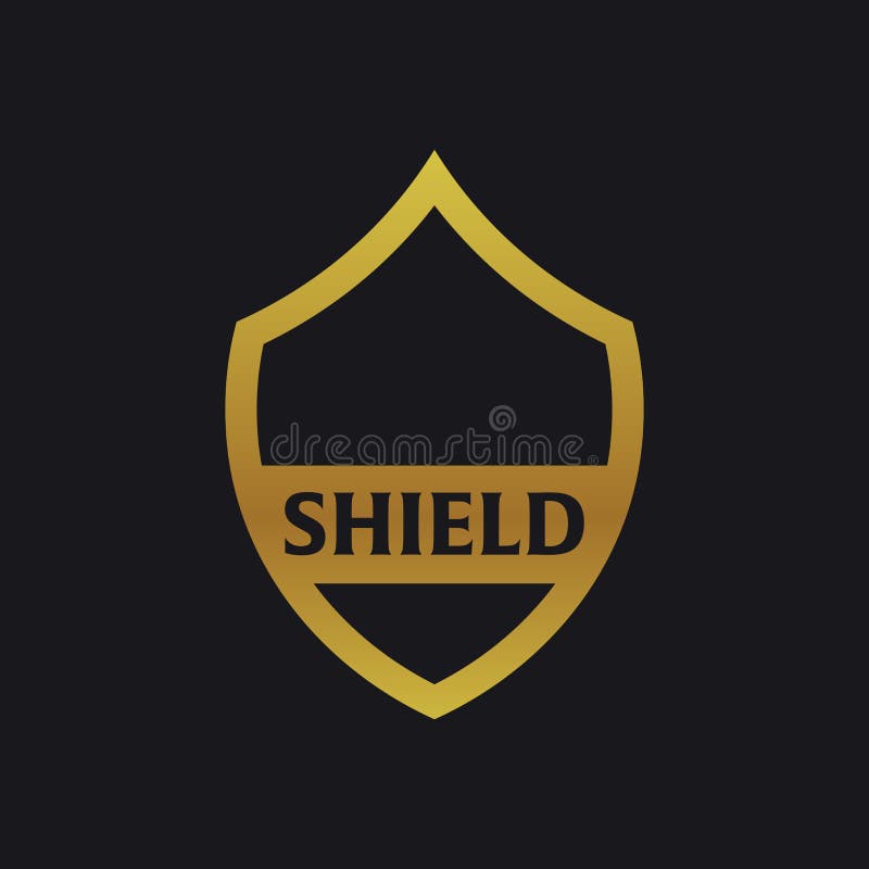 Security, Shield or Protect Emblem. Vector Illustration. Stock ...