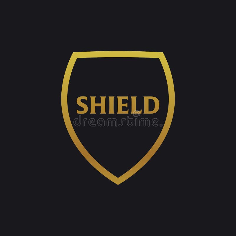 Security, Shield or Protect Emblem. Vector Illustration. Stock ...