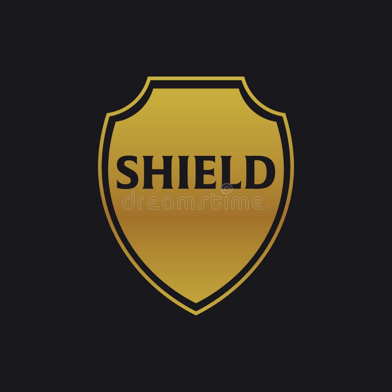 Security, Shield or Protect Emblem. Vector Illustration. Stock ...