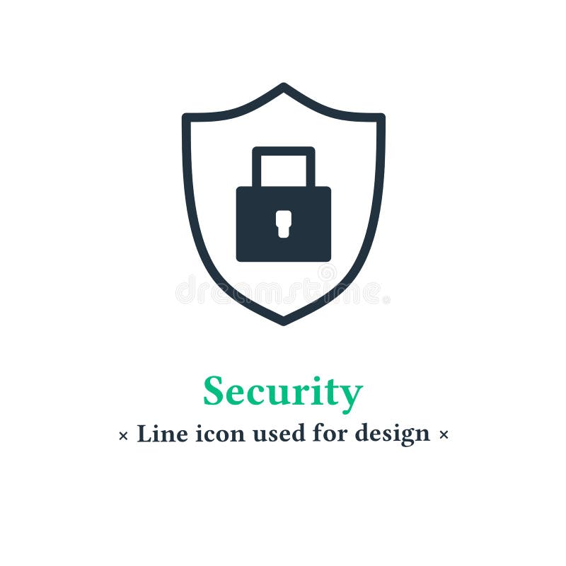 Security Shield Vector Symbol Concept for Web and Mobile Applications ...
