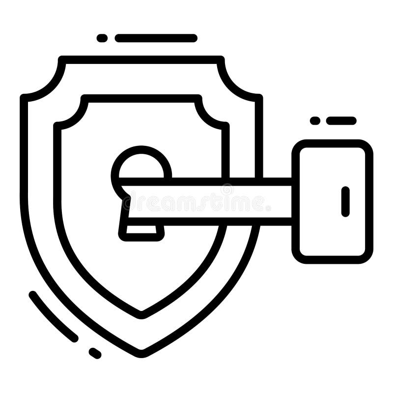 Security Shielded, Protection and Security Vector Icons Set Cyber Computer Network Business Data ...