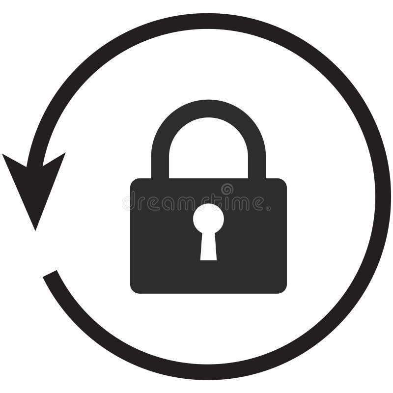 Padlock Vector for Protection the Privacy, the Cyber Security Sign ...