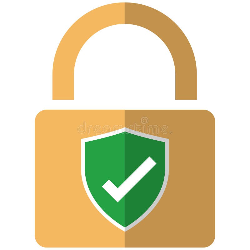 Padlock Vector for Protection the Privacy, the Cyber Security Sign ...