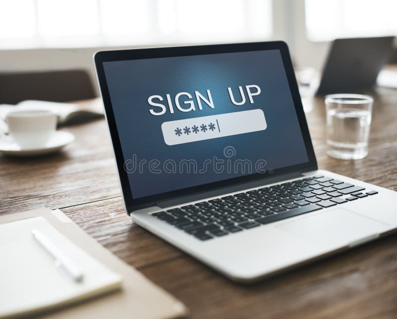 Security Sign Log in Up Password Secret Concept Stock Image - Image of ...