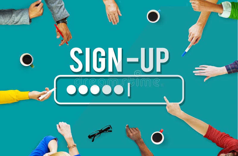 Security Sign Log in Up Password Secret Concept Stock Image - Image of ...