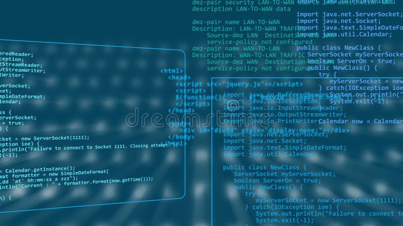Security Software Screen on a Network Firewall Stock Video - Video of ...