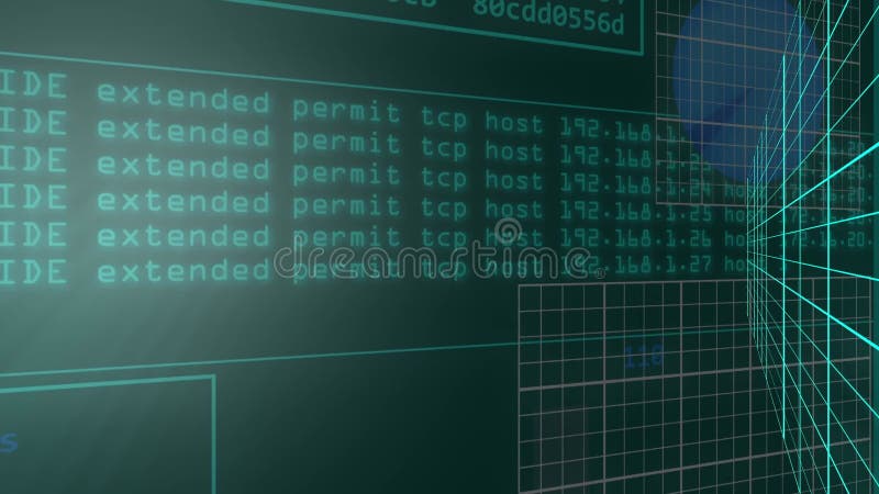 Security Software Access List Firewall Rules Configuration Animation ...