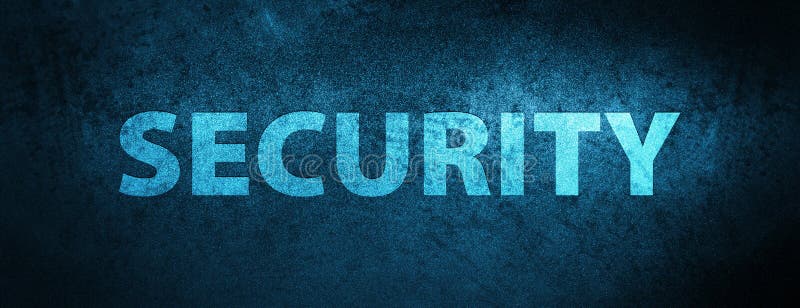 Security Special Blue Banner Background Stock Illustration ...