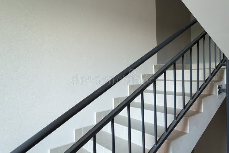 Security Stairs in a Building. Safety Concept Stock Image - Image of ...