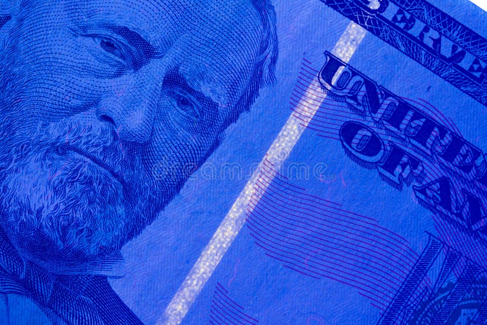 Security Strip in $50 Bill stock photo. Image of notes - 21677638