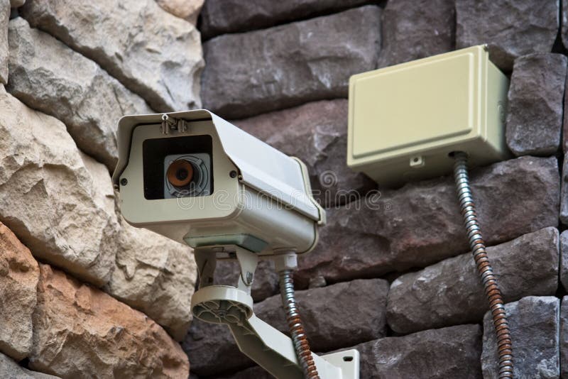 Security Surveillance Camera Stock Photo - Image of television, camera ...