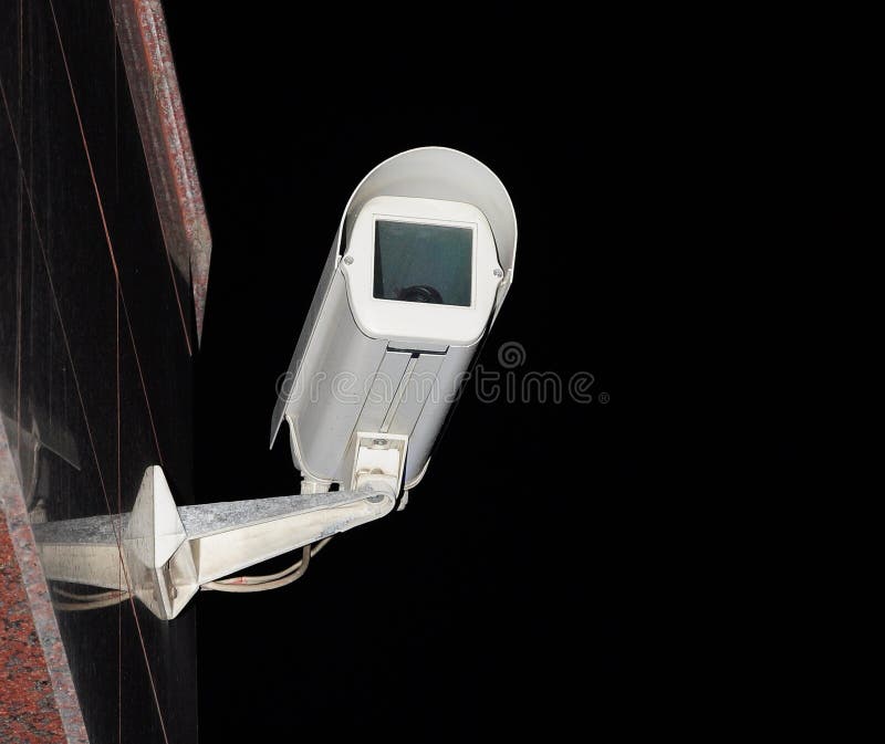 Security Surveillance Camera Stock Photo - Image of electronic, control ...
