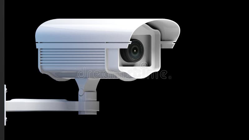 Security Surveillance Camera Stock Illustration - Illustration of ...
