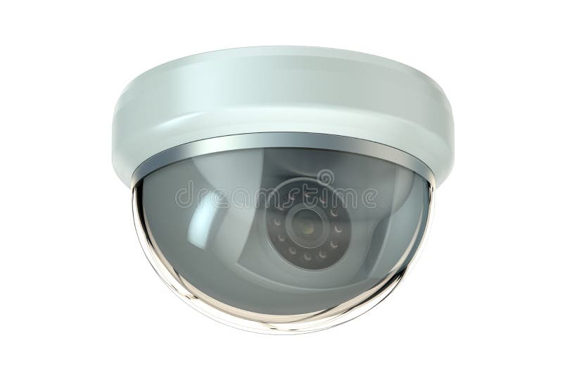 Home Surveillance Electronics. 3D Rendering Stock Illustration ...