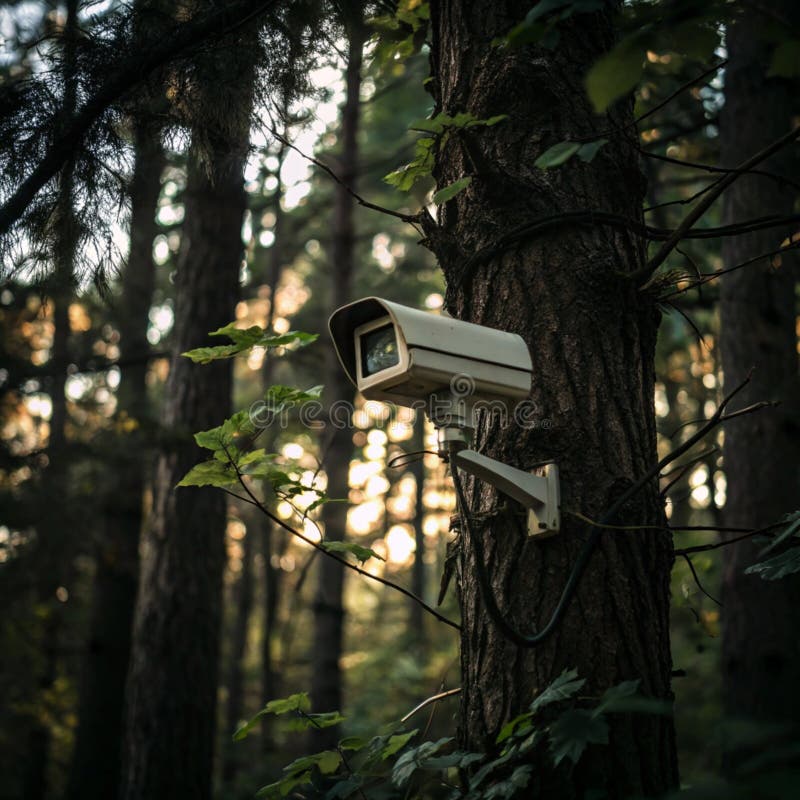 Security Camera stock illustration. Illustration of natural - 366941862