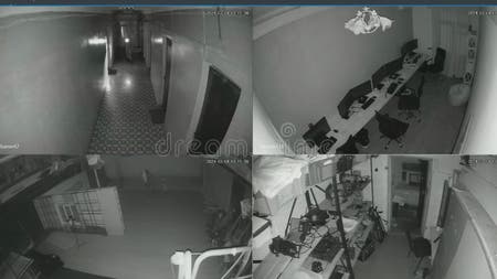 Security Surveillance Multi-Camera Setup in Office and Warehouse Stock ...