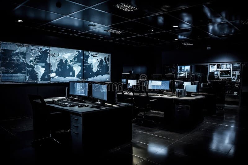 Security Operations Center Stock Illustrations – 601 Security ...