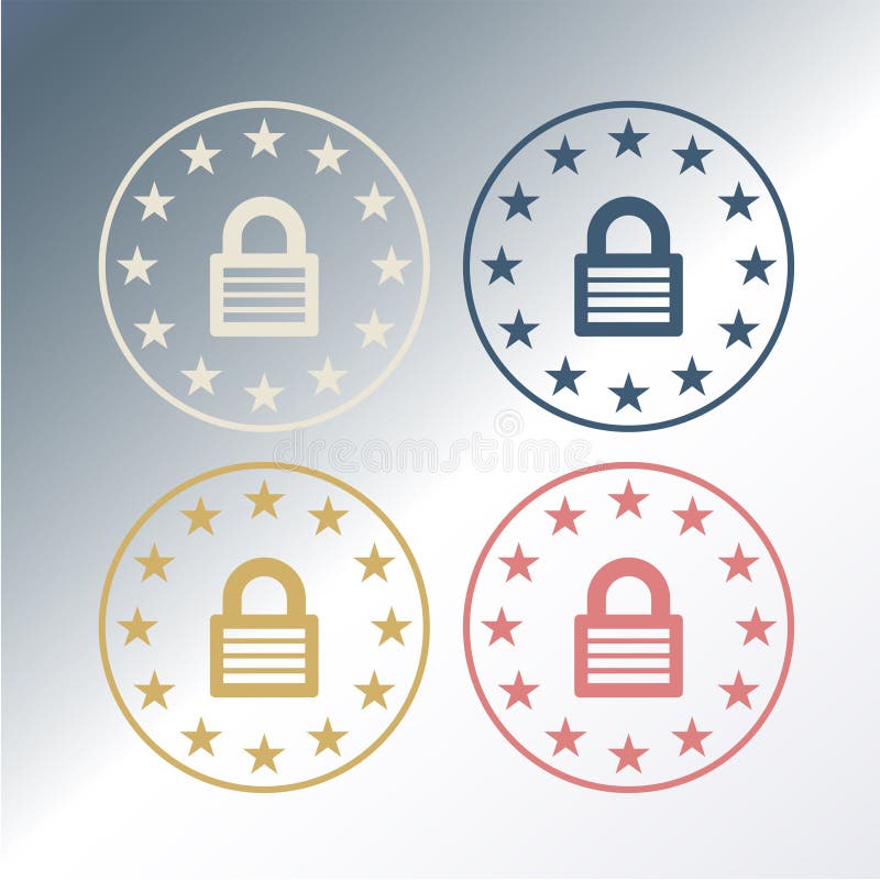 Security symbol stock vector. Illustration of flag, blue - 118578306