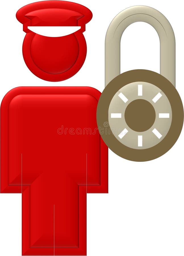Security symbol stock illustration. Illustration of connection - 367271488