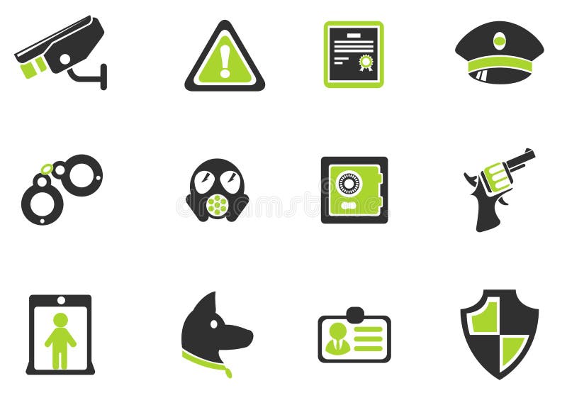 Security symbols stock vector. Illustration of surveillance - 65991832