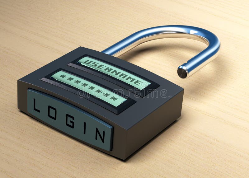 SSL secure login stock illustration. Illustration of computer - 19173512