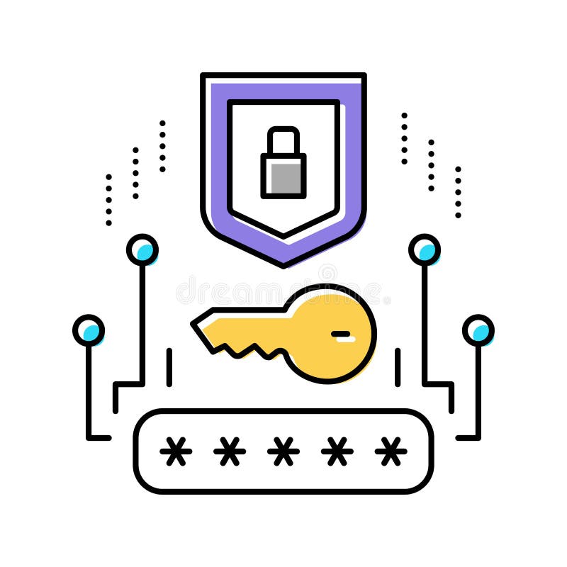 Security System Color Icon Vector Illustration Stock Vector ...