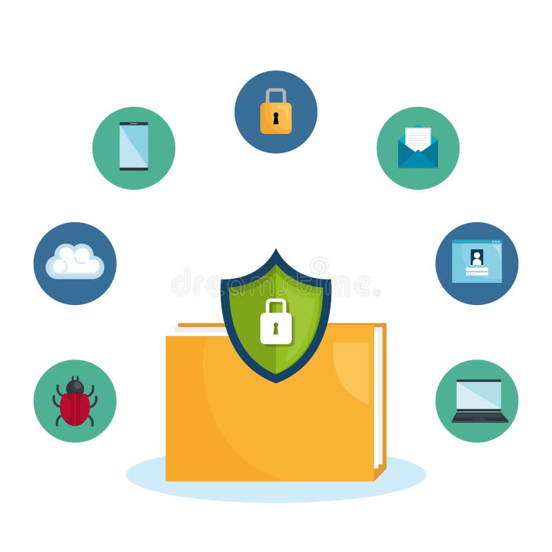 Security System Concept Icons Stock Vector - Illustration of data ...