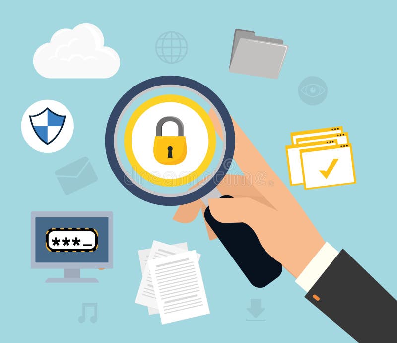 Security system design. stock vector. Illustration of covering - 59907799