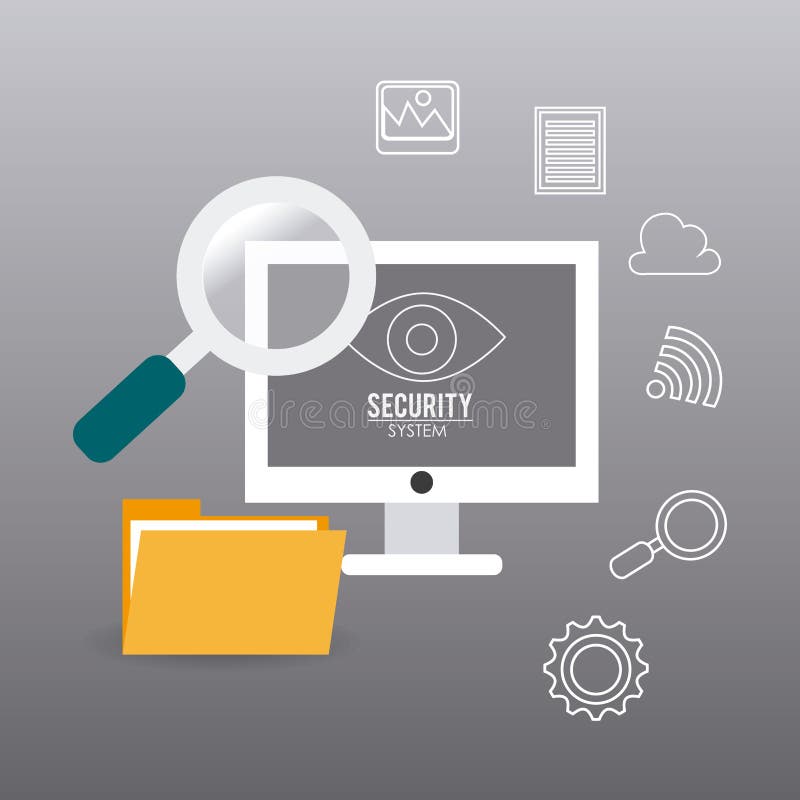 Flat Design Security and Protection Icons Set. Stock Vector ...