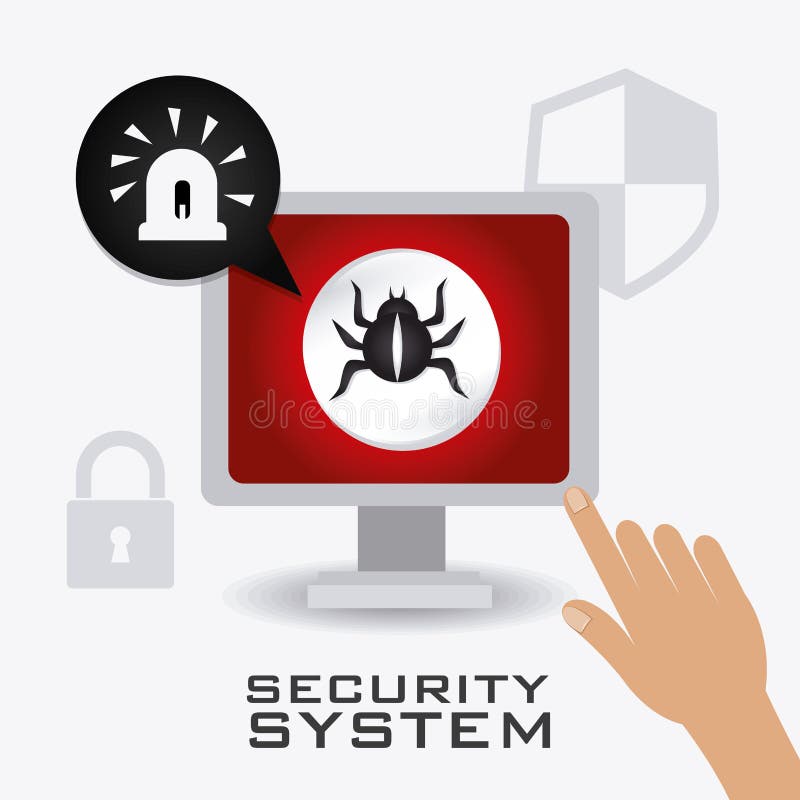 Security system design. stock illustration. Illustration of graphic ...