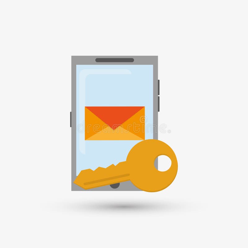 Security System Design. Protection Icon. Isolated Illustration Stock ...