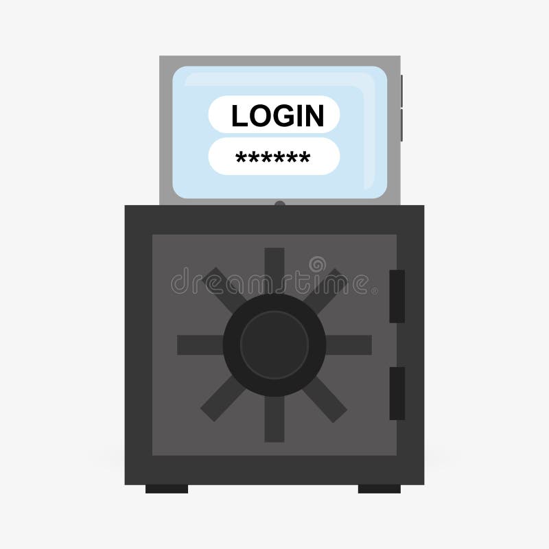 Security System Design. Protection Icon. Isolated Illustration Stock ...
