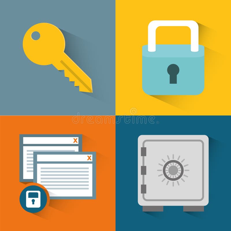 Security system design. stock vector. Illustration of concept - 58705661