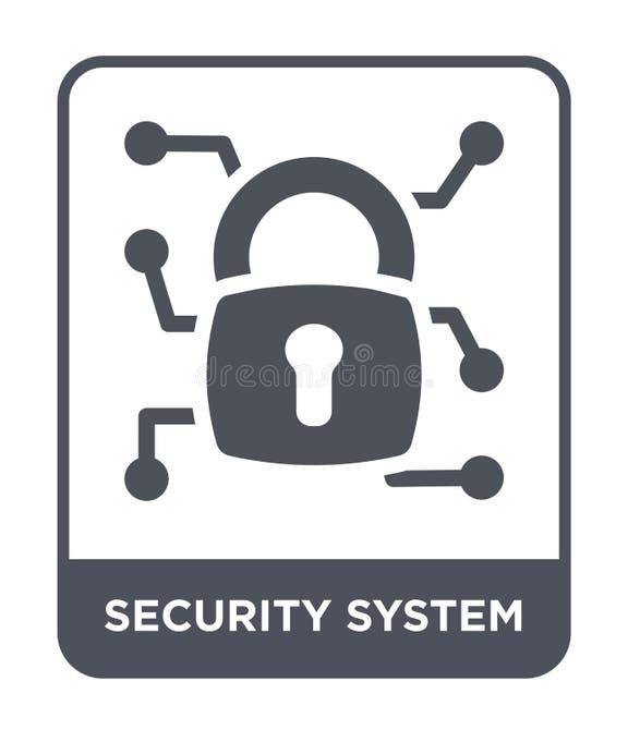 Security System Icon in Trendy Design Style. Security System Icon ...